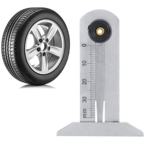 Tire Wear Measurement, Stainless Steel Tire Depth Gauge, Tire Safety ...