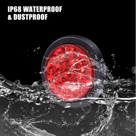 2pcs Truck Tail Lights, Round Integrated High Brightness LED Tail ...