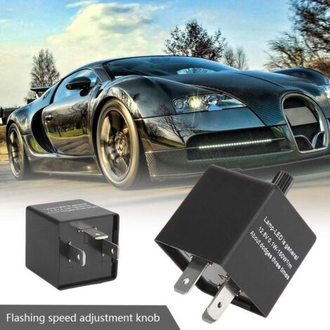 CF14KT 3-pin 12V motorcycle turn signal relay, adjustable automotive ...