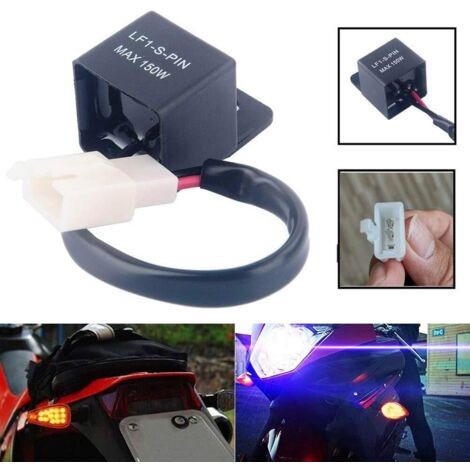 2-piece 12V 2-pin LF1-S-PIN LED Flash Relay for cars and motorcycles ...