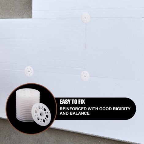 100pcs Flat Plastic Washers, 45mm Plastic Washers, Polypropylene ...