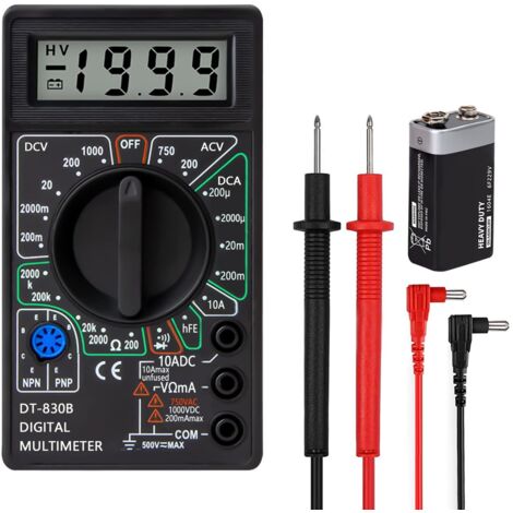 Professional digital multimeter, continuity tester, voltmeter, ammeter ...