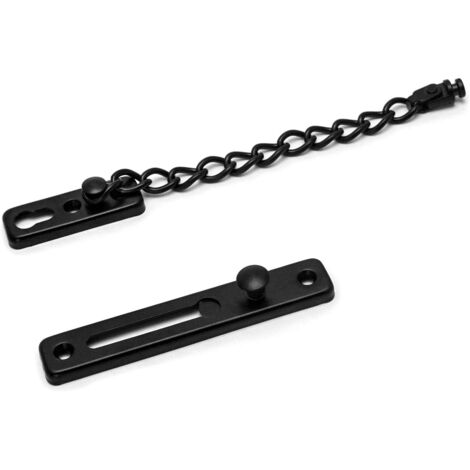 Set of 2 door lock chains with screws, Anti-theft security door lock ...