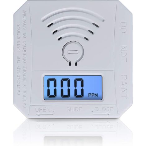 Carbon monoxide detector, CO gas monitor alarm detector compliant with ...