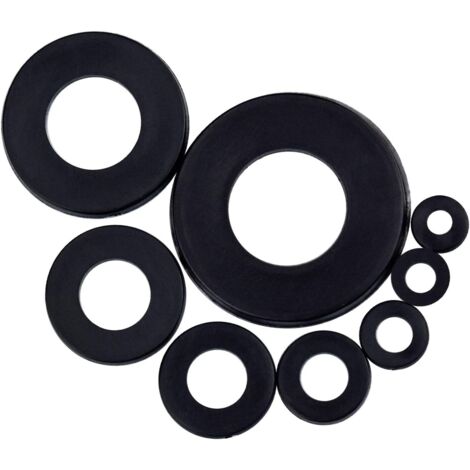 500 Pcs Black Plastic Washers, Locking Washers, Fasteners, Self-Locking ...