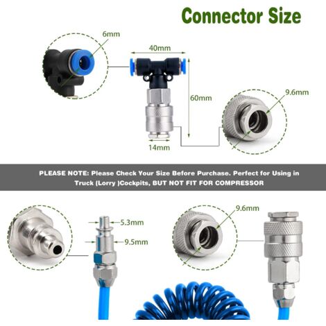 Truck Air Blow Gun Pneumatic Blow Gun with 5 Meter Spiral Hose Truck ...