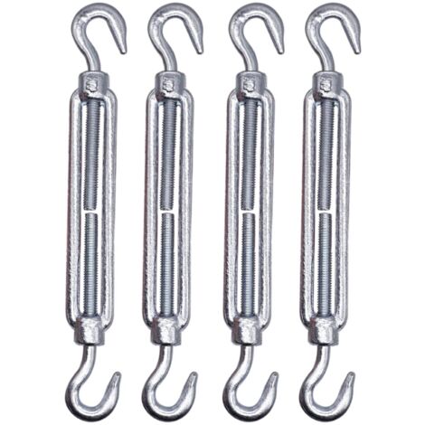Set of 4 adjustable M6 cable tensioners with hook and loop - Cable ...