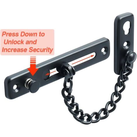 Security Door Chain, Narrow Door Limiter, Anti-Theft Spring Door Lock ...