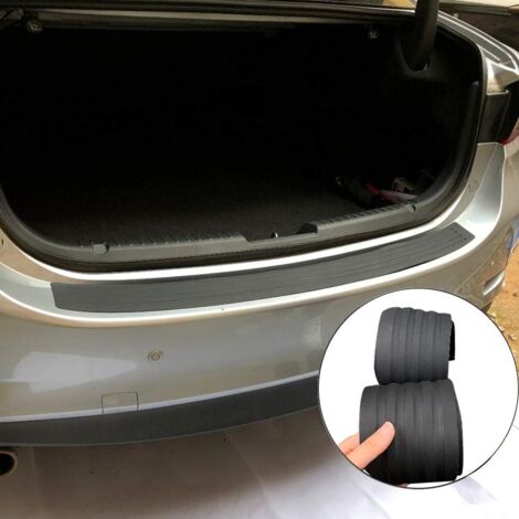 Rear Bumper Protector Guard Universal Black Anti-Scratch Rubber Trunk ...