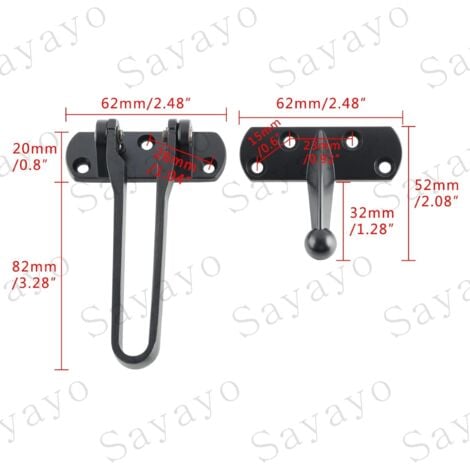 Secondary Door Locks, Security Door Chains, Sliding Door Lock ...