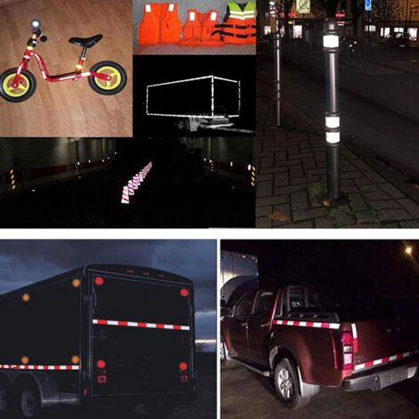 2pcs Reflective Safety Warning Tape, Reflective Self-Adhesive Film ...