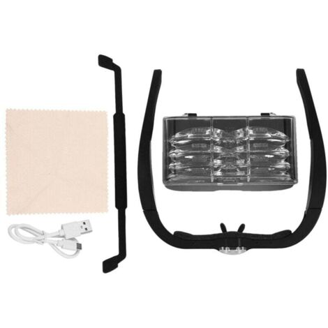 Wiederaufladbare USB-Lupe mit LED-Beleuchtung zum Lesen, Reparieren ...