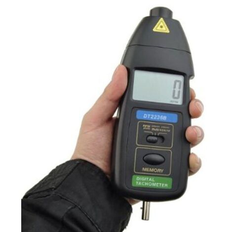 Compte Tour digital/Tachymétre Optique Laser et Contact (DT2236B)