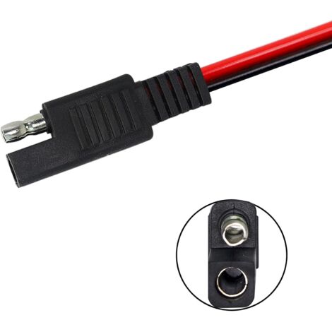 Câble de connecteur SAE 12V 14 AWG 15 cm SAE 2 broches Connecteur ...