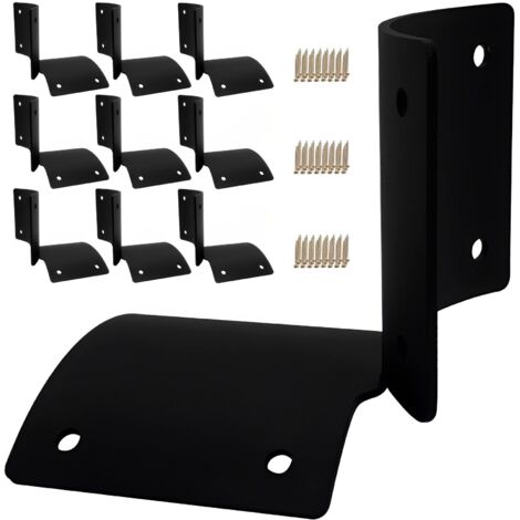 Round Post Fence Brackets - 10pcs Rail Supply for Online Fencing