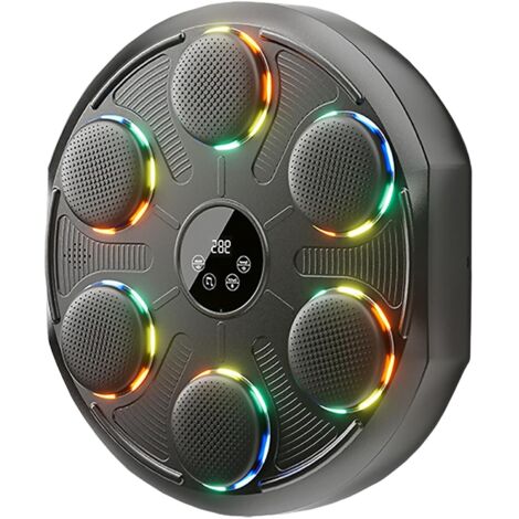 Machine de boxe à musique, électronique, LED, avec Bluetooth, 12 ...