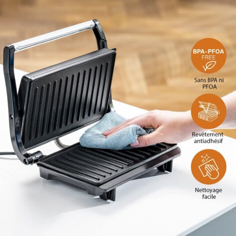 Machine à steak double face Mini grill multifonctionnel antiadhésif ...