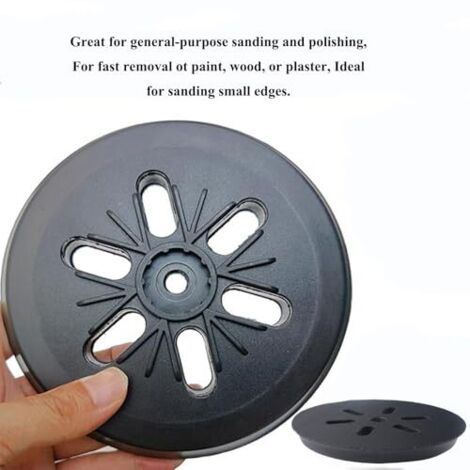 Plateau Ponceuse à 6 Trous Base de Poncage 150mm Disque de Ponçage ...