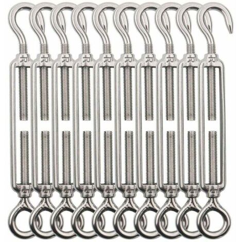 M5 Haken-Kabelspanner (Haken und Öse), Stahldrahtspanner / Edelstahl ...
