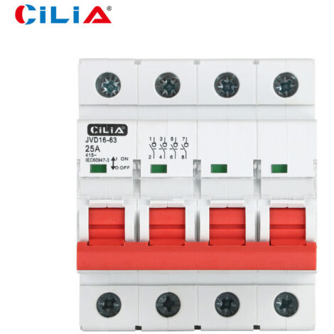 CILIA Interruptor Seccionador General (Corte) 4P 63A - 400V AC - 4 ...