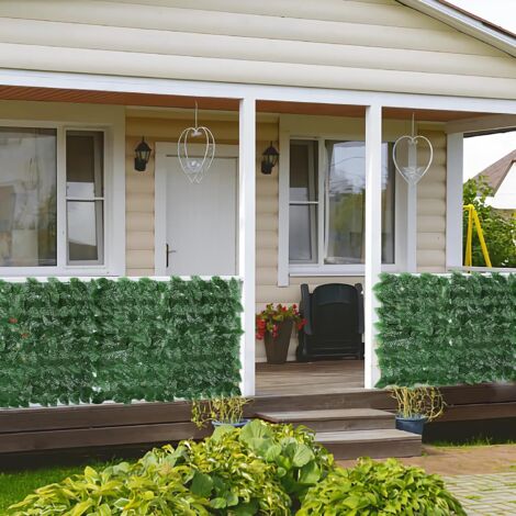 Brise-vue Jardin en Lierre Artificiel Extensible 300cm Panneau Déco ...