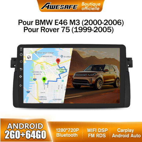 AWESAFE Autoradio Android 13 pour BMW E46 Série 3 M3 Rover 75 MG ZT ...