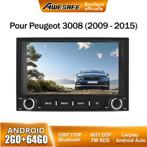 AWESAFE Autoradio Android 13 2Go+64Go pour Peugeot 206 (2002-2010) 7 ...