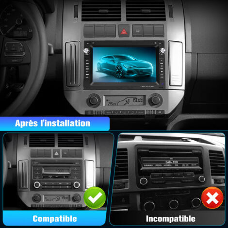 AWESAFE Autoradio Android 13 pour VW Passat B5 Golf Polo MK4 T5 2Go ...