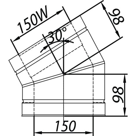 ADAM DW Ellbogen fi 150 30°