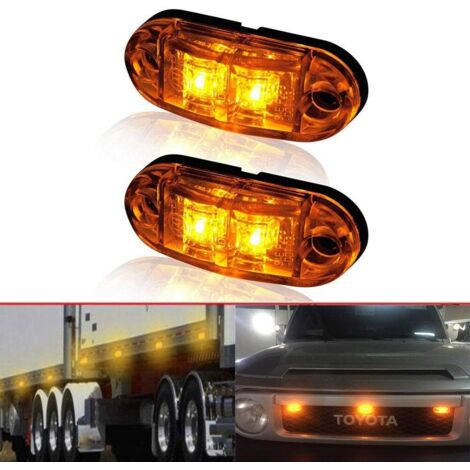 Feu de position latéral, 10pc feux de travail 12v étanche voiture lampe ...
