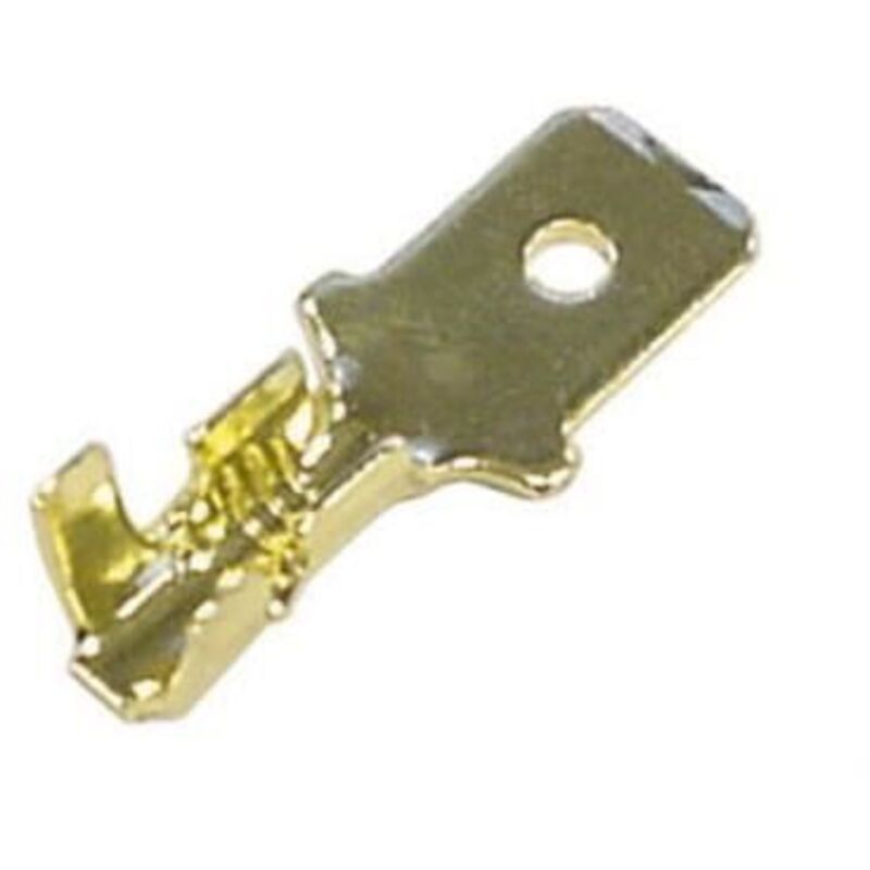 100 cosses male faston 6.3 x 8mm non isolee en bro