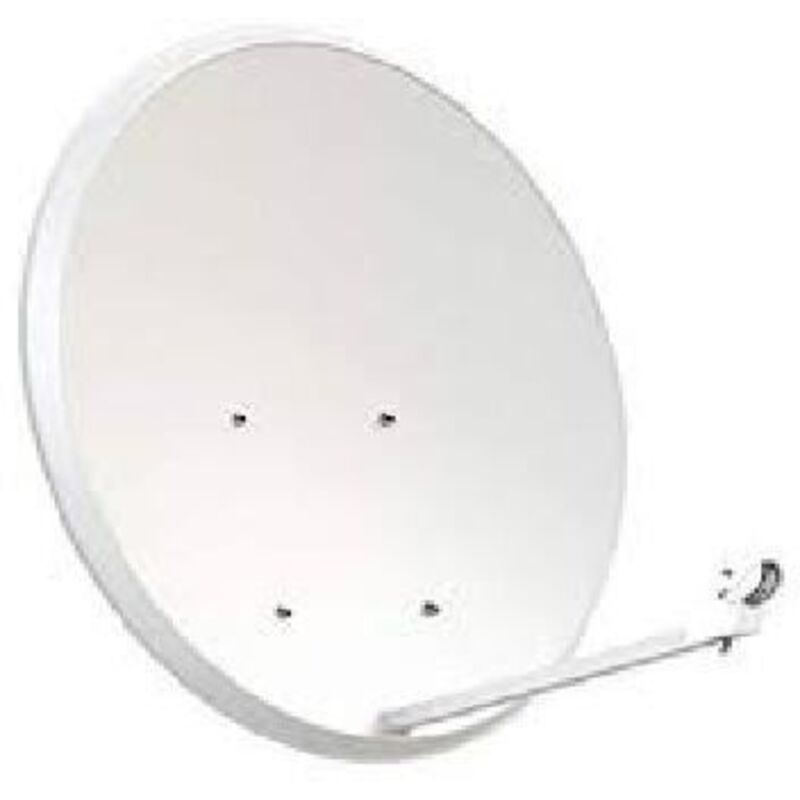 HDME Parabole Satellite Acier 65cm blanche avec support LNB idéal Astra ...