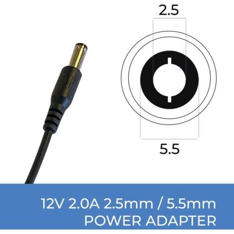 Alimentation - HD LINE - 2A - 5.5 X 2.5MM jack - 12V - TNTSAT FRANSAT