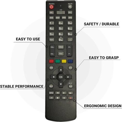 HD-Line tel-fr-tnt Télécommande FRANSAT/TNTSAT HD Noir - tel-fr tnt