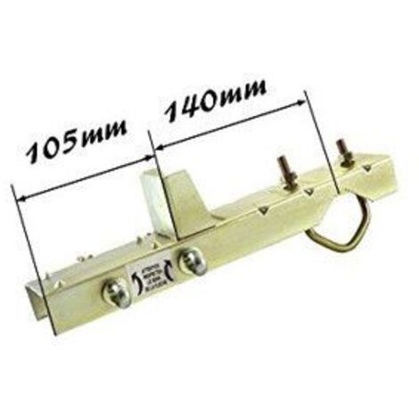 Cerclage double à cliquet - OPTEX - Fixation Antenne TV - Galvanisé - 2 ...