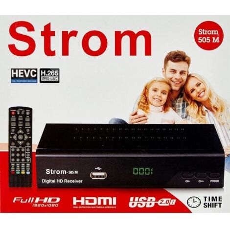Décodeur TNT HD - HD LINE - STROM 505 - HDMI - PERITEL - Noir