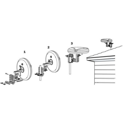 Antenne omnidirectionnelle TNT HD - HD LINE - Ronde 360 ...
