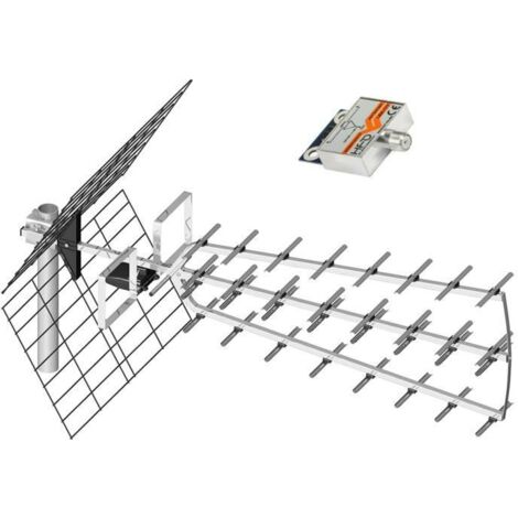 Antenne TV extérieure PNI 44dB DVB-T2 extérieur à trois chiffres ECO ...