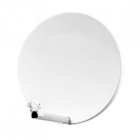 HDME PARABOLE SATELLITE FIBRE COMPOSITE BLANCHE 60CM BRIDES INOX + LNB ...