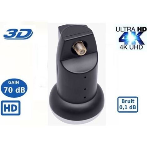 LNB Single PL-1, 0.1dB High Gain 70 DB - Tête Parabole Universelle ...