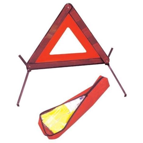 Kit de signalisation route : triangle + gilet