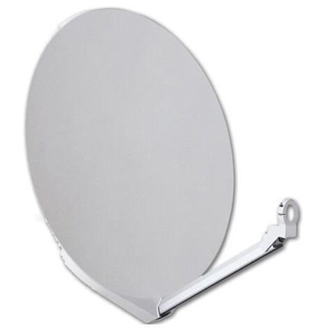 kit parabole blanche en fibre 80cm + convertisseur lnb universel
