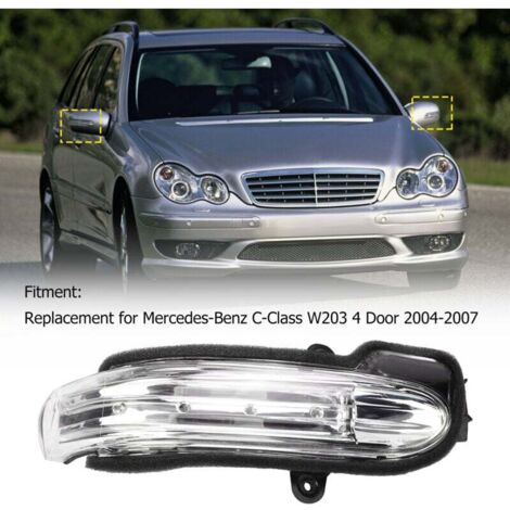 Wasserdichte LED-Blinker für den linken Außenspiegel (Mercedes-Benz C-Klasse W203 4-Türer, 2004 ...