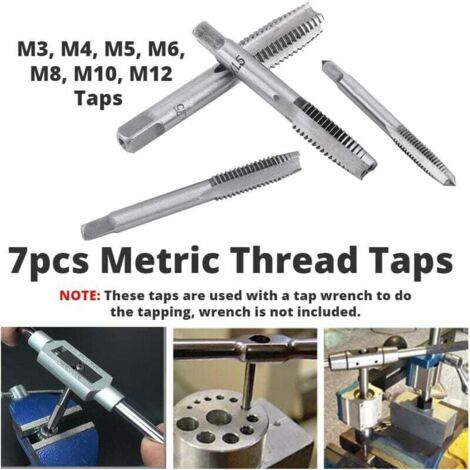 stücke Metrisches Gewinde Tap Die Gewindeschneiden Werkzeug Stahl Hand ...