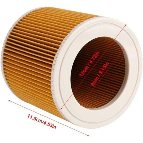 Ersatzluftfilter für Kärcher Nass- und Trockensauger A2004 A2054 A2204 A2656 WD2.250 WD3.200 WD3.300