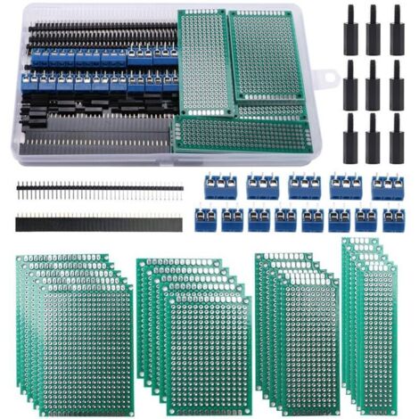 75-teiliges doppelseitiges Leiterplatten-Set, 20 doppelseitige ...
