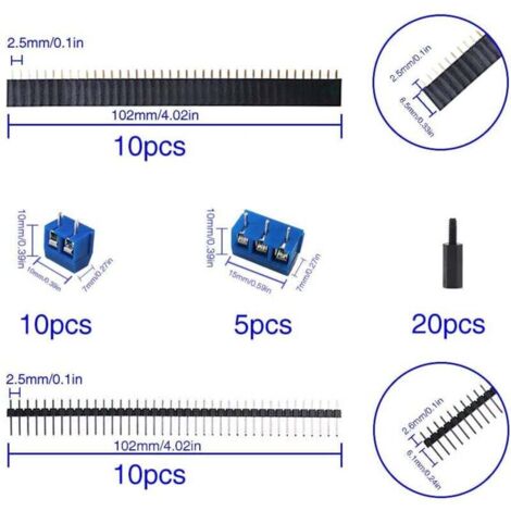 75-teiliges doppelseitiges Leiterplatten-Set, 20 doppelseitige ...