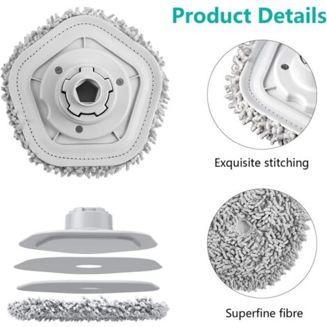 4-teiliges Ersatztuchset für Dreame W10/W10 Pro Saugroboter, Dreame ...