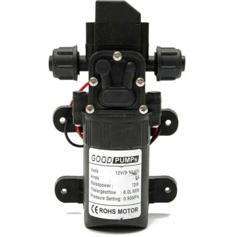 Pompa ad acqua a membrana ad alta pressione 12V 70W DC, adescamento a ...