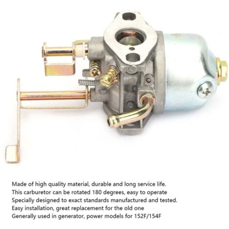 Carburador de repuesto P15-002 para generador 152F/154F de 1,5 kW, rotación de 180 grados, 15 mm